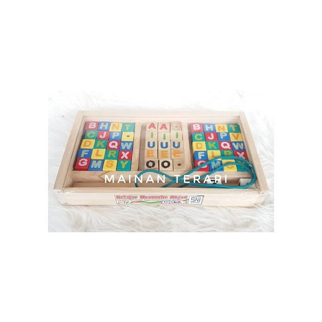 Jual Mainan Terapi Meronce Abjad Huruf APE Alat Peraga Edukasi Mainan ...