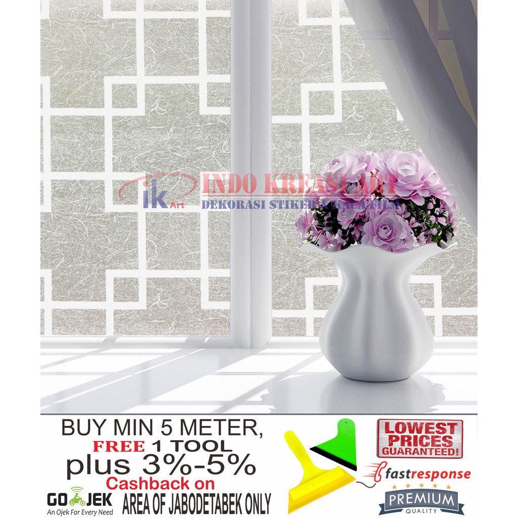 Jual STICKER PELAPIS KACA JENDELA KACA FILM STIKER KACA MOTIF KOTAK ...