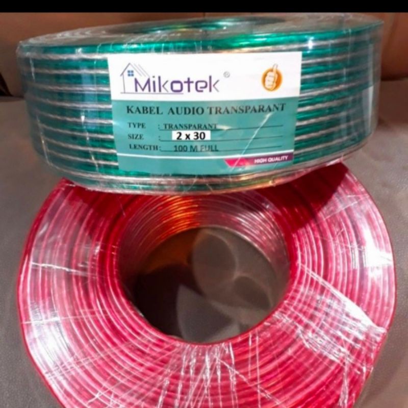 Jual Kabel Listrik Audio Transparan Mikotek | Shopee Indonesia
