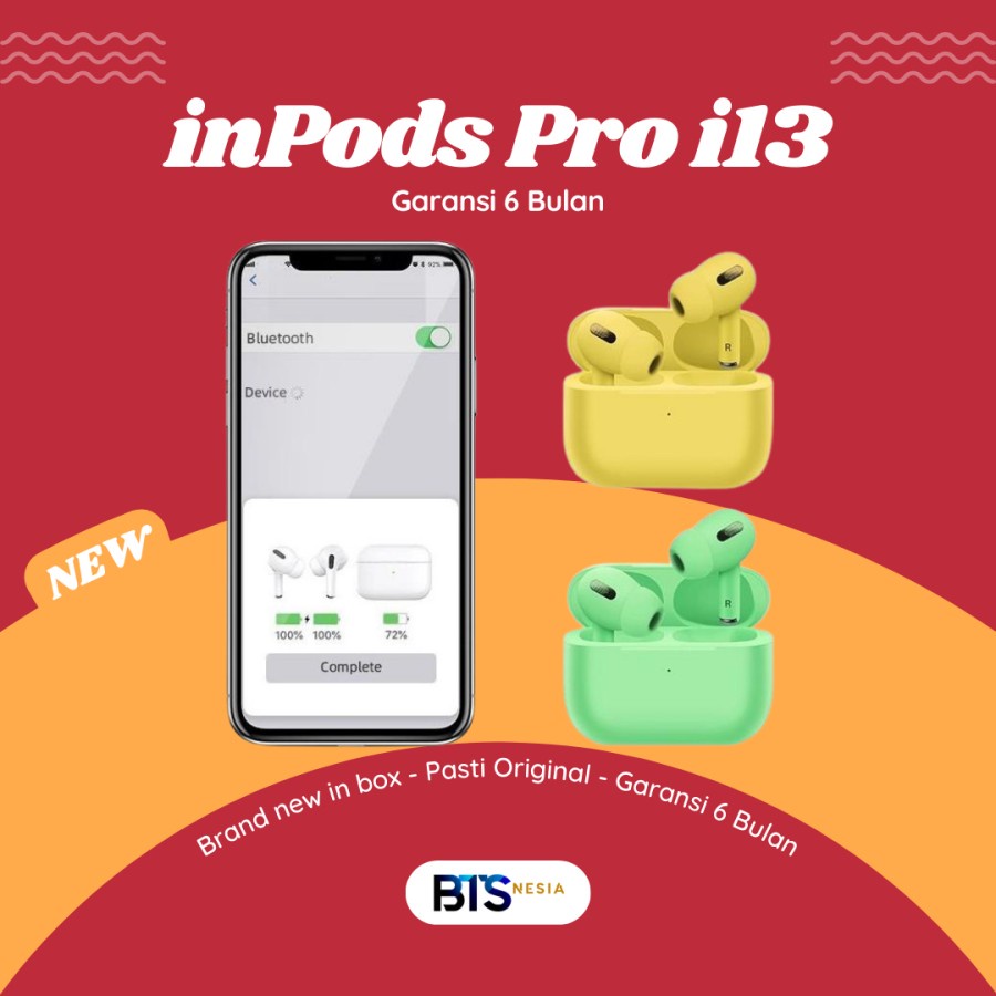 Jual Original Air 3 Pro inPods i13 Macaron TWS Earphone Wireless ...