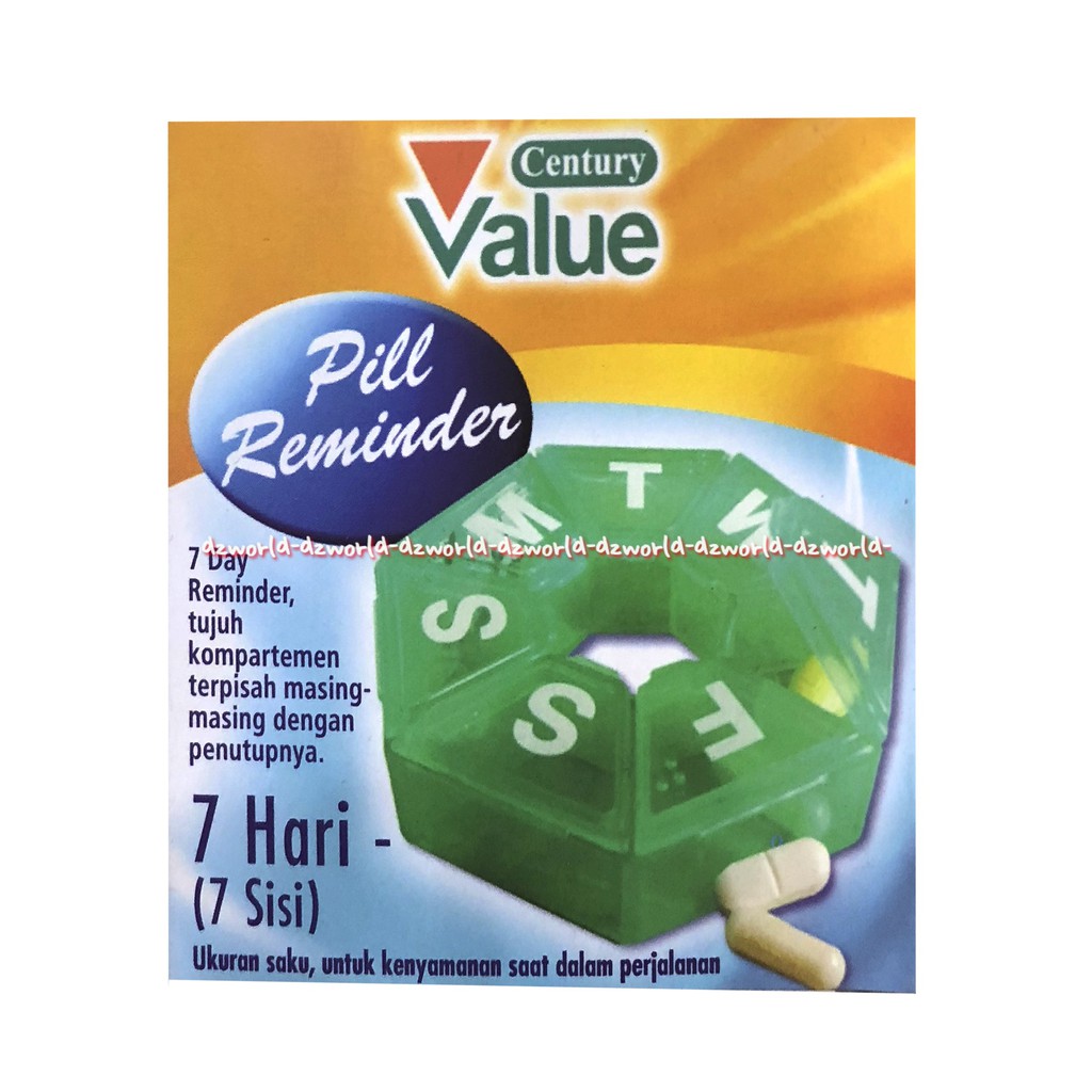 Jual Century Value Pil Reminder 7 Hari Tempat Box Kotak Obat ...