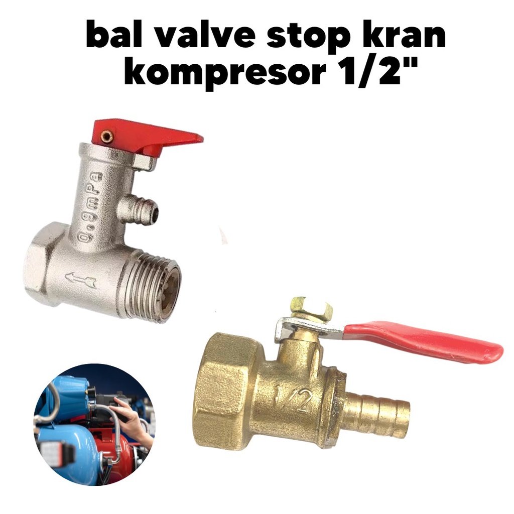 Jual Stop Kran Kuningan Ball Valve Ballvalve 1/2 Inch | Shopee Indonesia