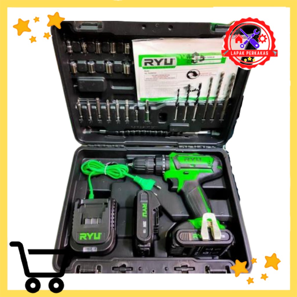 Jual RYU CORDLESS IMPACT DRILL RYU RCI20V RCI 20V 20 V MESIN BOR IMPACT ...
