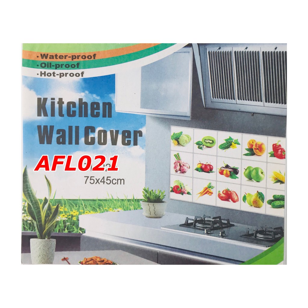 Jual AFL021 - AFL029 Aluminium Foil Lembaran - Sticker Dapur Anti Panas ...