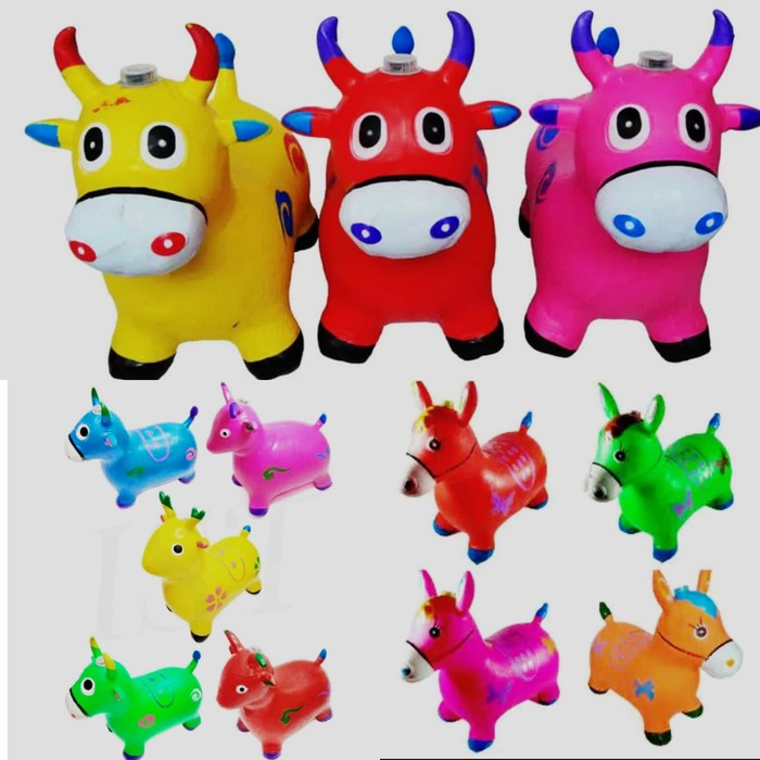 Jual Mainan jumping Animal / kuda2an terbuat dari bahan karet | Shopee ...
