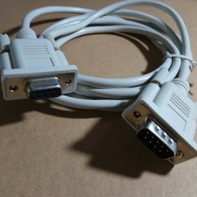 Jual KABEL SERIAL DB9 SERIAL MALE - FEMALE 1.8 METER | Shopee Indonesia