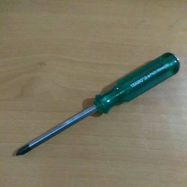 Jual OBENG TEMBUS HIJAU + DAN - 10CM TEKIRO | Shopee Indonesia