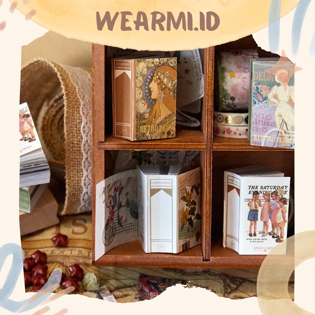Jual Creative Vintage Mini Material Book DIYBullet journal Scrapbook ...