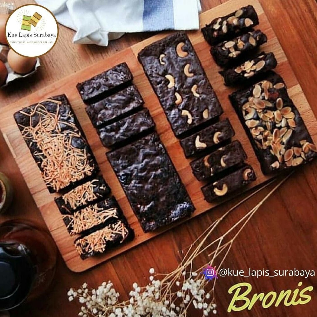 Jual Brownies/Bronis/Brownis Coklat Panggang Premium Aseli Enak Nyoklat ...