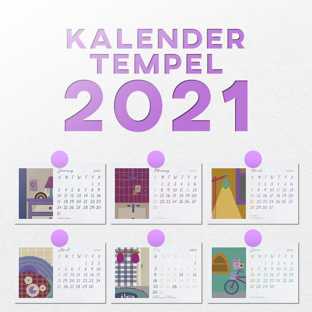 Jual Kalender Tempel 2021 Geoju Edition | Shopee Indonesia