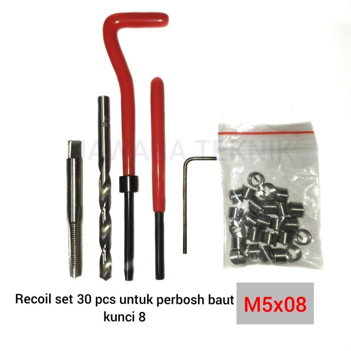 Jual paket set Helicoil Thread Repair Recoil Insert Kit M4 M5 M6 M8 M10 ...