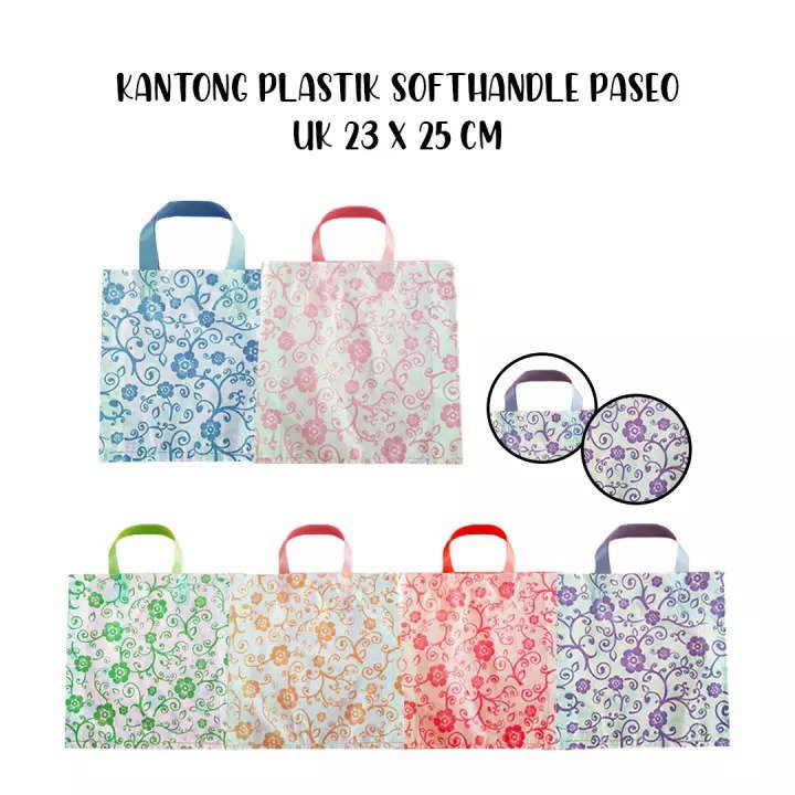 Jual Softhandle / Kantong Batik Bunga Paseo 23 cm (1 Pack) | Shopee ...
