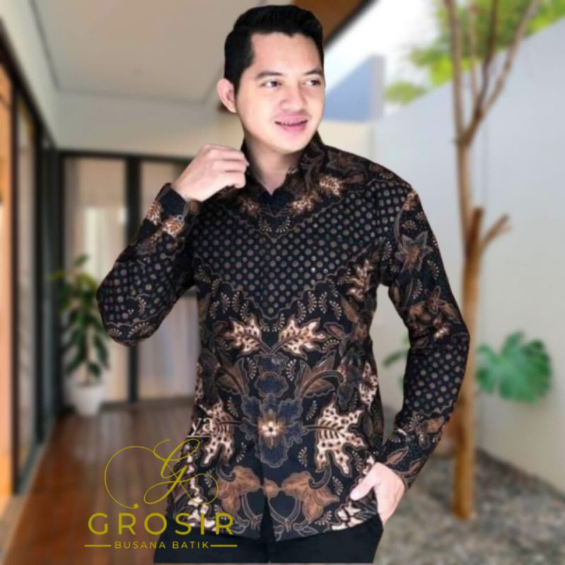 Jual Baju Batik Pria Lengan Panjang 2022 Outfit Kondangan Pria Outfit ...