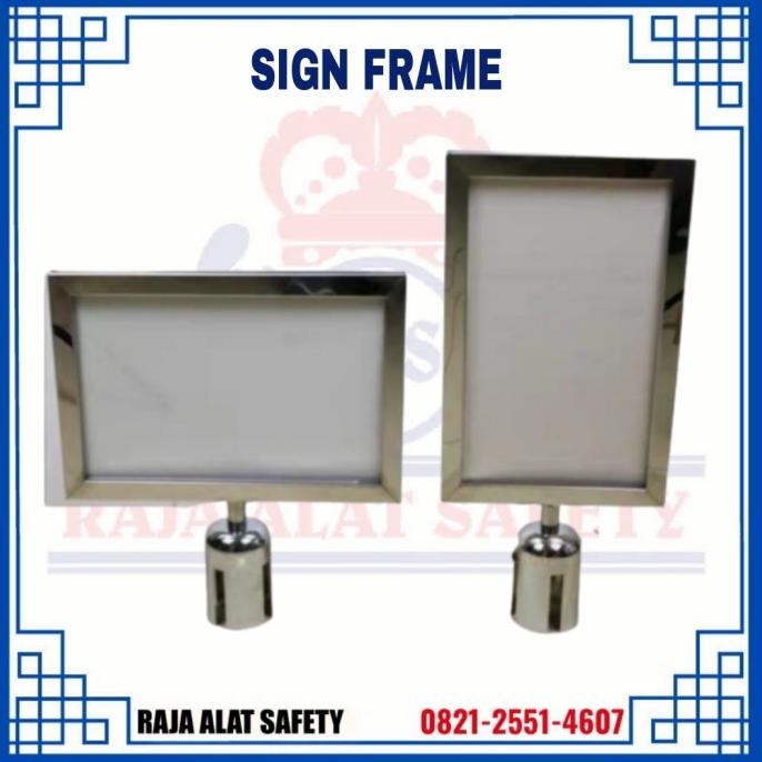 Jual BISA COD Sign Frame A4 Potrait Signage Poster / Papan Tiang ...