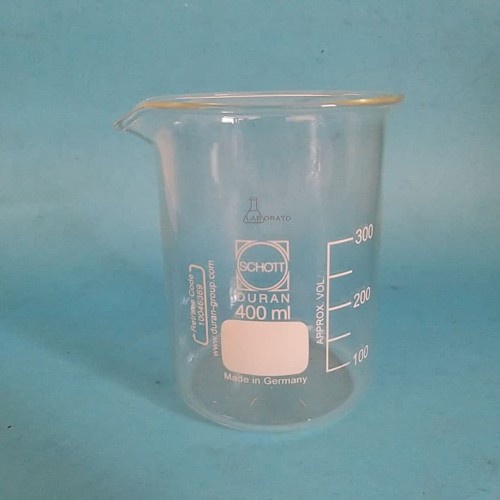 Jual BEAKER GLASS GELAS KIMIA 400ML DURAN SCHOTT 400 ML Ready Alat LAB | Shopee Indonesia