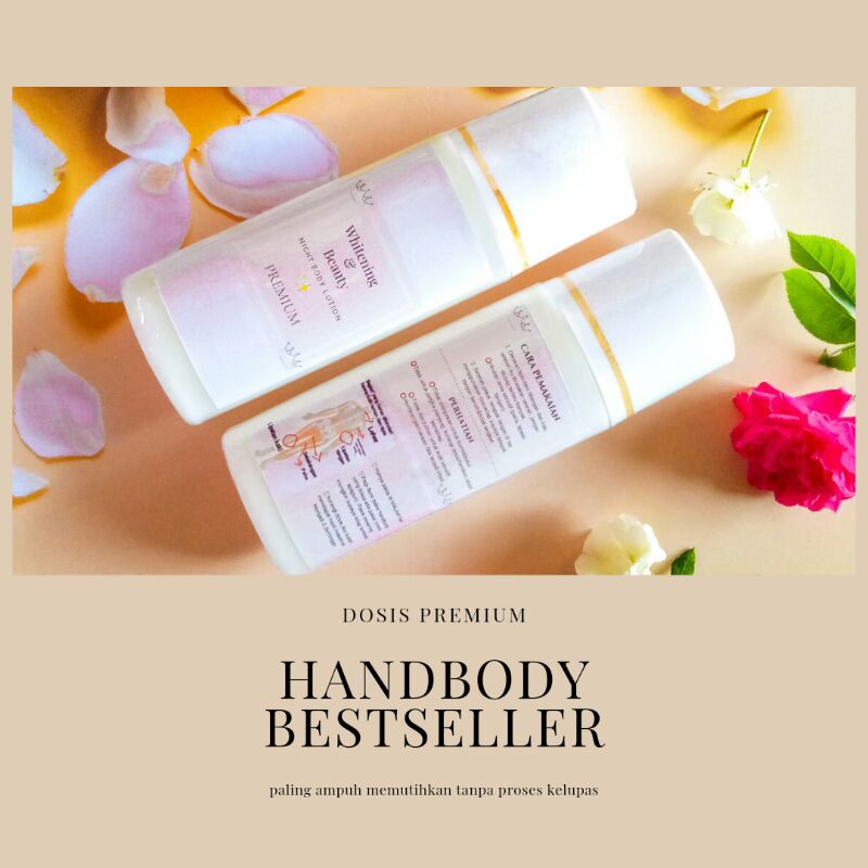 Jual Handbody Pemutih Malam Dosis Premium || hand body whitening premium | Shopee Indonesia