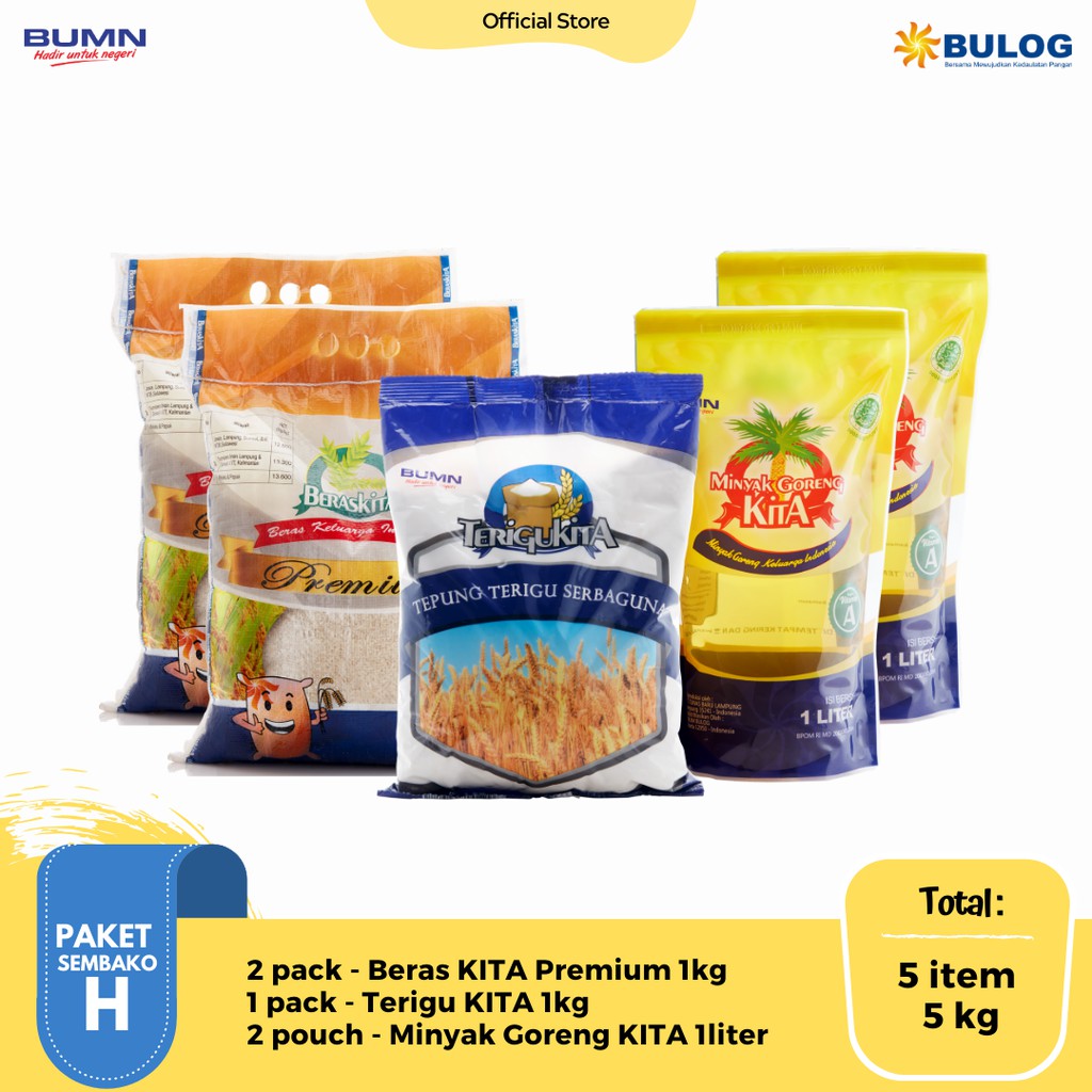 Jual BULOG - Paket Sembako H | Shopee Indonesia