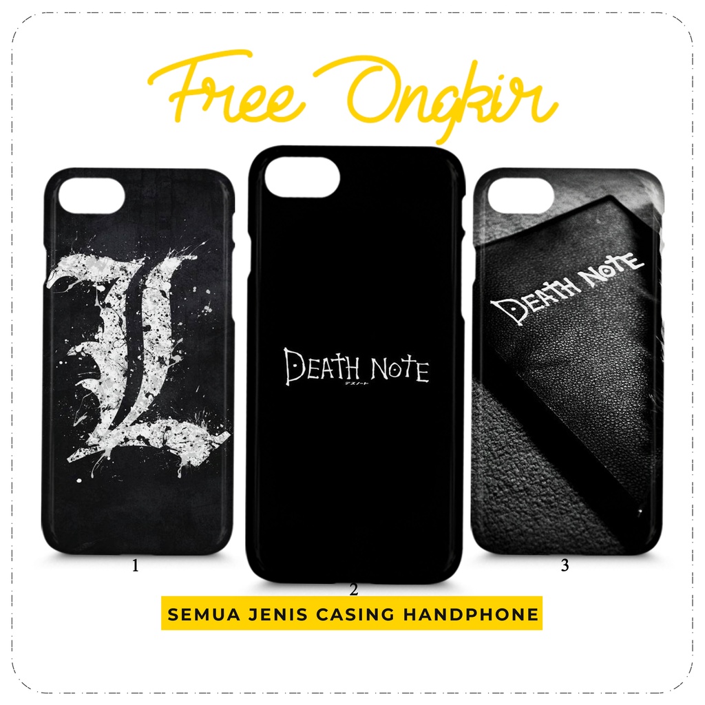 Jual Case Anime Death Note Casing Custom HP All Type | Shopee Indonesia
