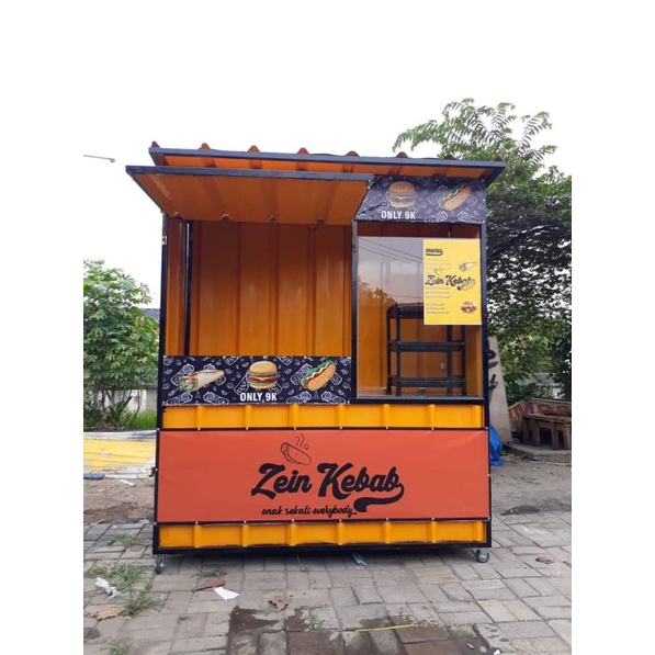Jual grobak booth semi container | Shopee Indonesia