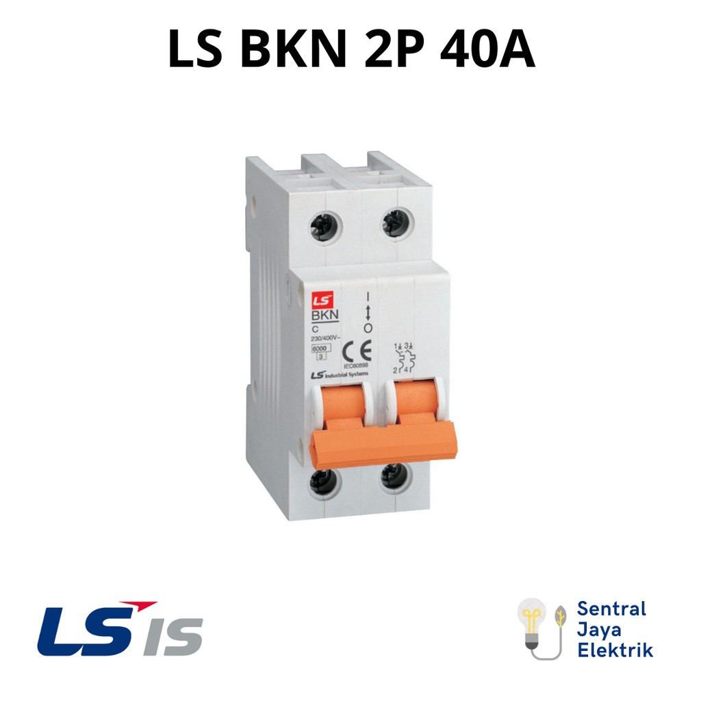 Jual MCB LS BKN 2 PHASE 40 AMPERE | Shopee Indonesia