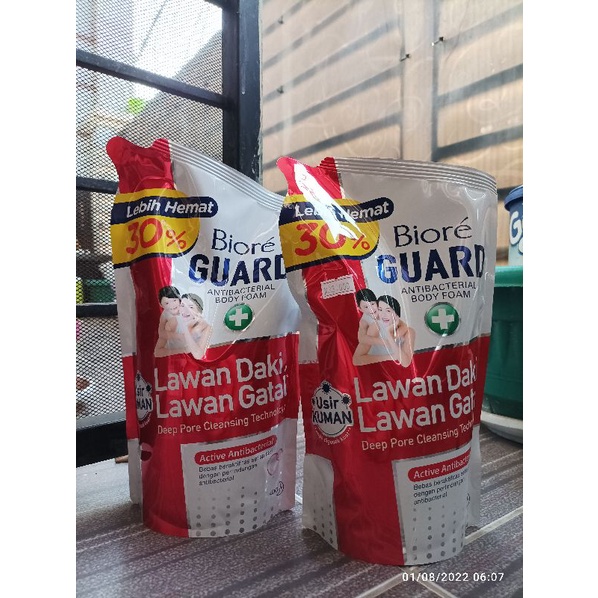 Jual Sabun mandi biore guard isi 800ml (merah) | Shopee Indonesia