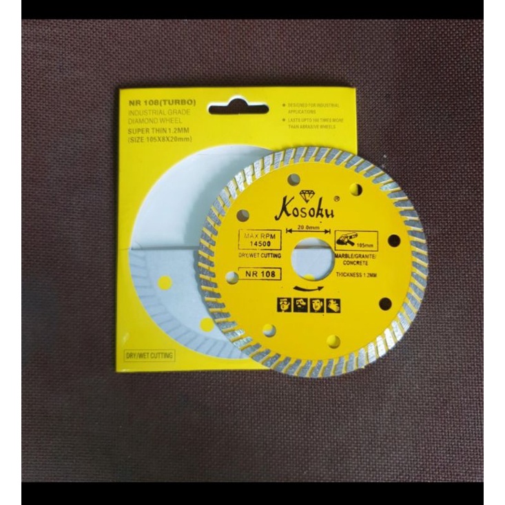 Jual kosoku turbo thin 4" - kosoku nr108 tipis - pisau gurinda potong ...