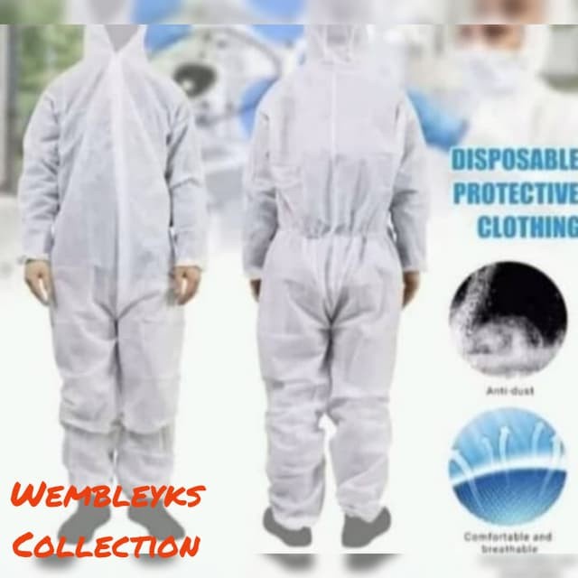 Jual Medis-Seragam- Apd Hazmat Medis Suit Untuk Corona - Putih -Seragam ...