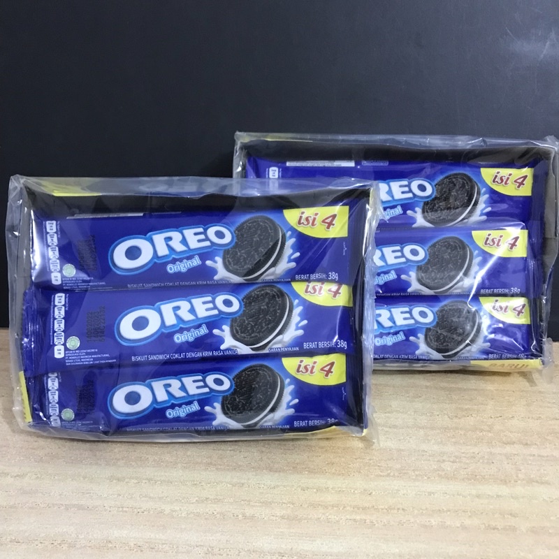 Jual Oreo Biskuit Original Krim Vanilla - (PER BOX isi 12pc) | Shopee ...