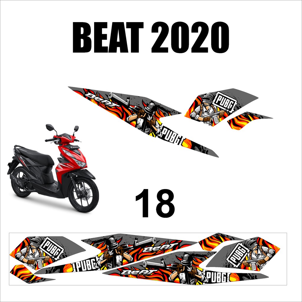 Jual STIKER STICKER STRIPING BEAT Fi 2020/ VARIASI LIS MOTOR HONDA BEAT ...