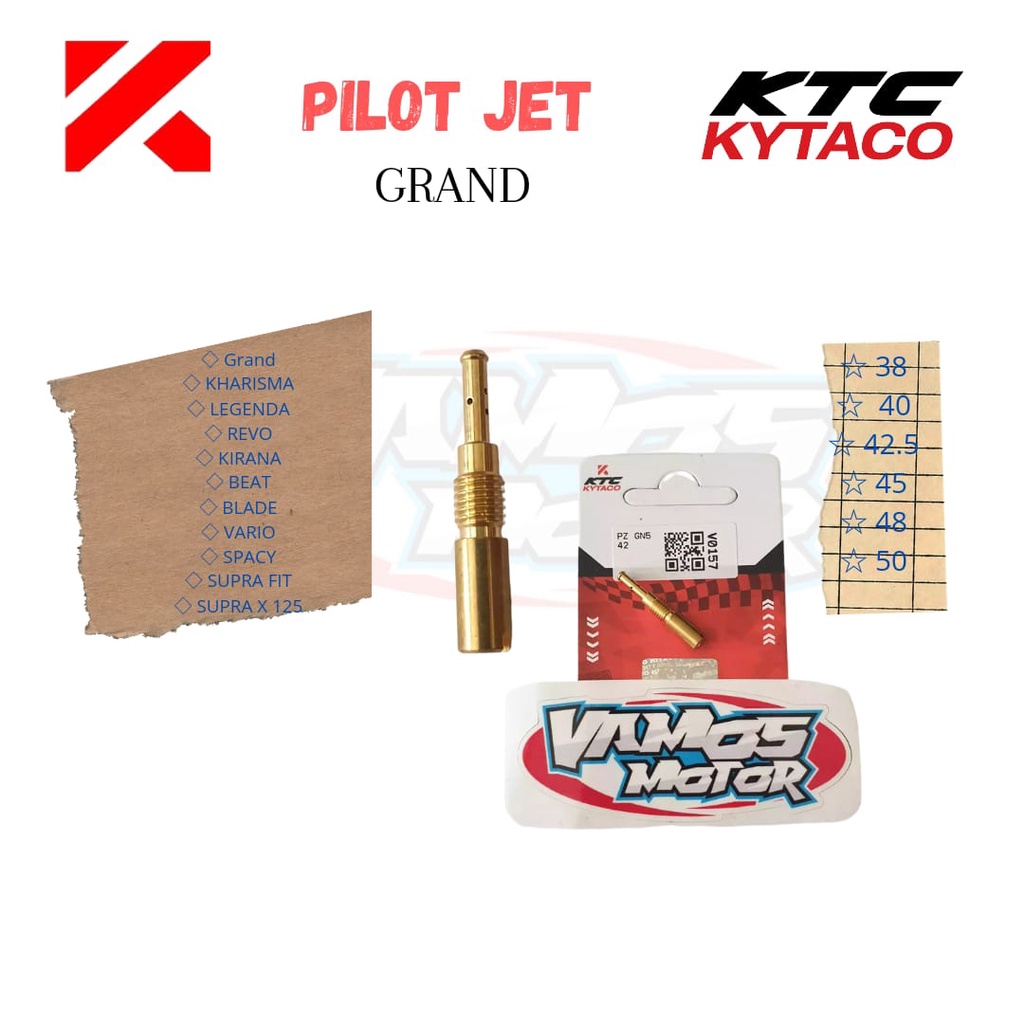Jual Spuyer / Pilot Jet KTC KYTACO Grand Beat Vario Supra | Shopee Indonesia
