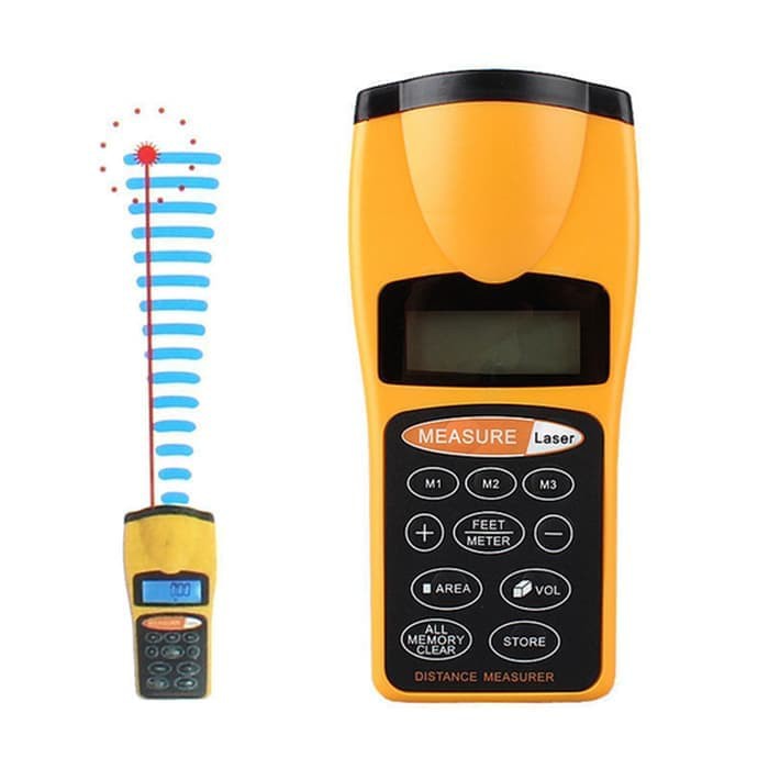 Jual Alat Ukur Pengukur Jarak Ultrasonic Digital Laser Distance Meter ...