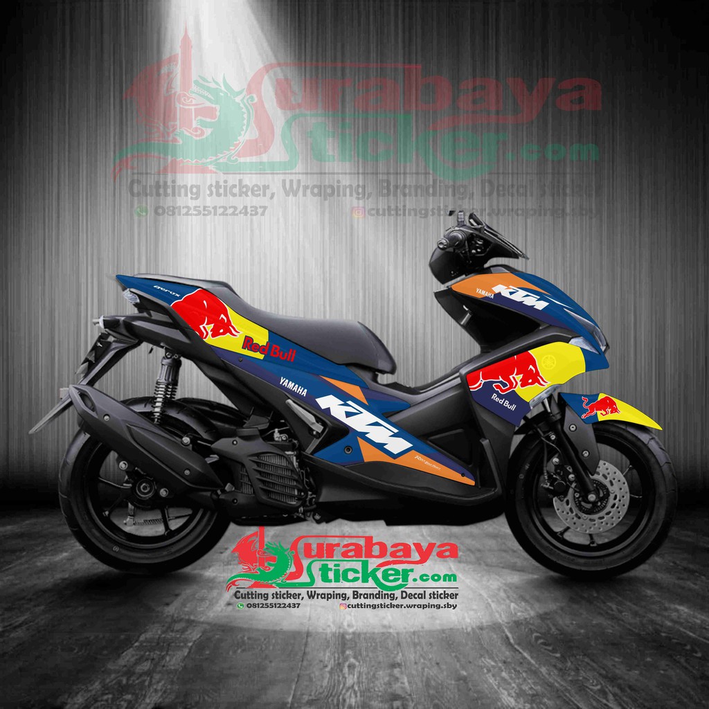 Jual DECAL YAMAHA AEROX REDBULL | Shopee Indonesia