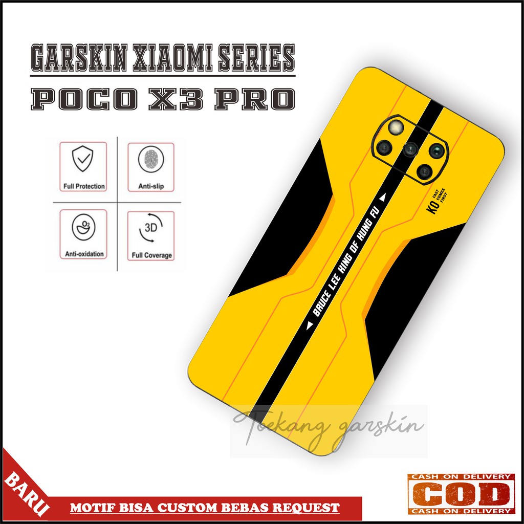 Jual Original Garskin Xiaomi Poco X3 Pro & NFC Moti BRUCE LEE Bisa ...