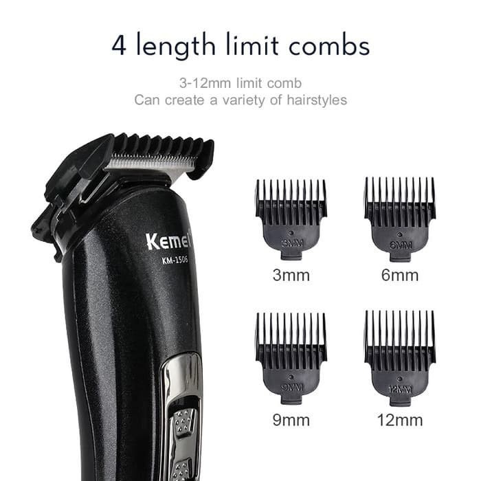 Jual KEMEI 1506 Alat Cukur Rambut Kemei Hair Clipper Cukuran 3 in 1 | Shopee Indonesia