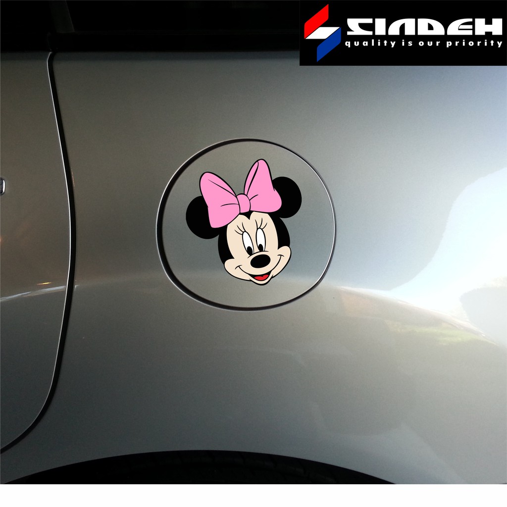 Jual CUTTING STICKER MOBIL MINNIE MOUSE STIKER MOBIL STIKER TANGKI ...