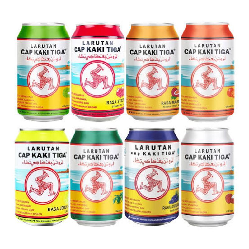 Jual LARUTAN PENYEGAR CAP KAKI TIGA RASA BUAH KALENG | Shopee Indonesia