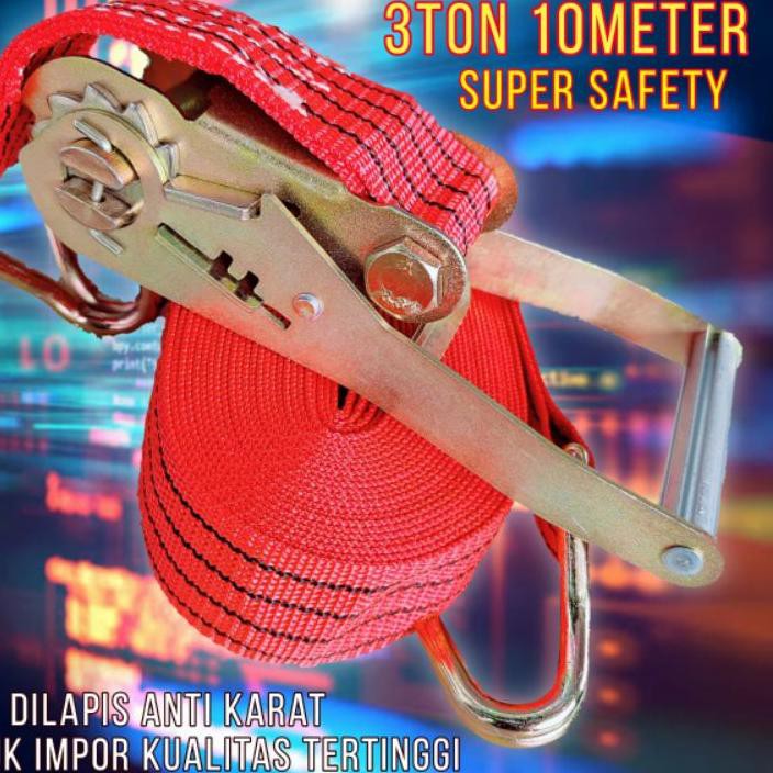Jual Trek Belt 3ton 5cm 10meter Tali Pengikat Baang Sabuk Webbing. ☪ ...