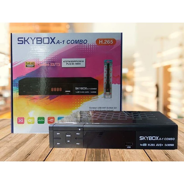 Jual NEW Skybox A1 Combo HD - Receiver Parabola DVB-S2 dan Set Top Box ...