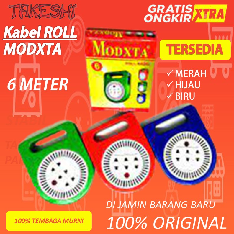 Jual Kabel Roll Extention Roll Cable 6M | Shopee Indonesia