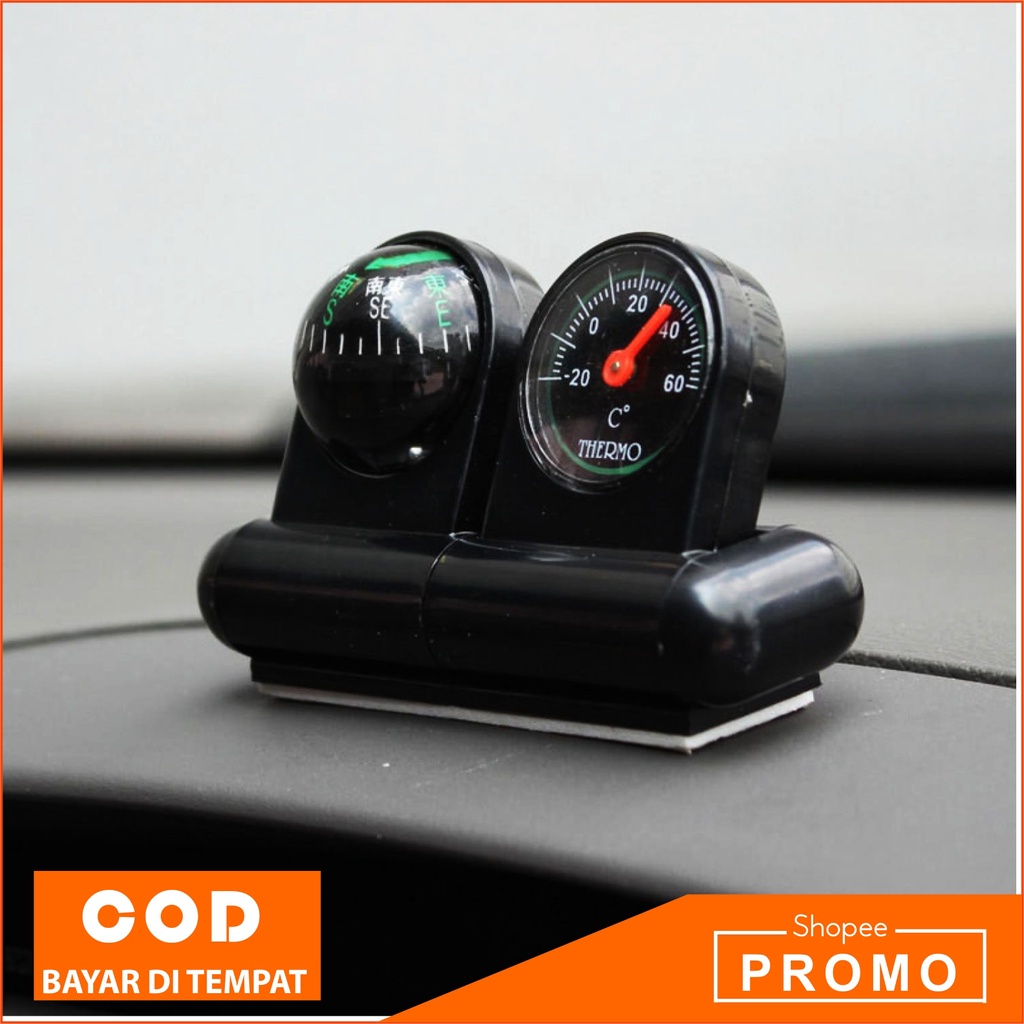 Jual Jam Hiasan Kompas Dashboard Dasbor Tempel Unik Dekorasi Mobil Jam ...