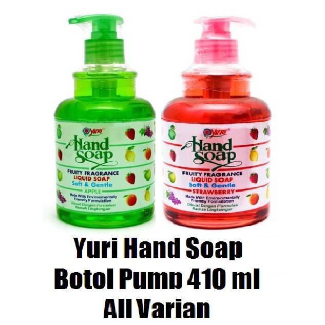 Jual Yuri Hand Soap Botol Pump 410 ml All Varian | Shopee Indonesia