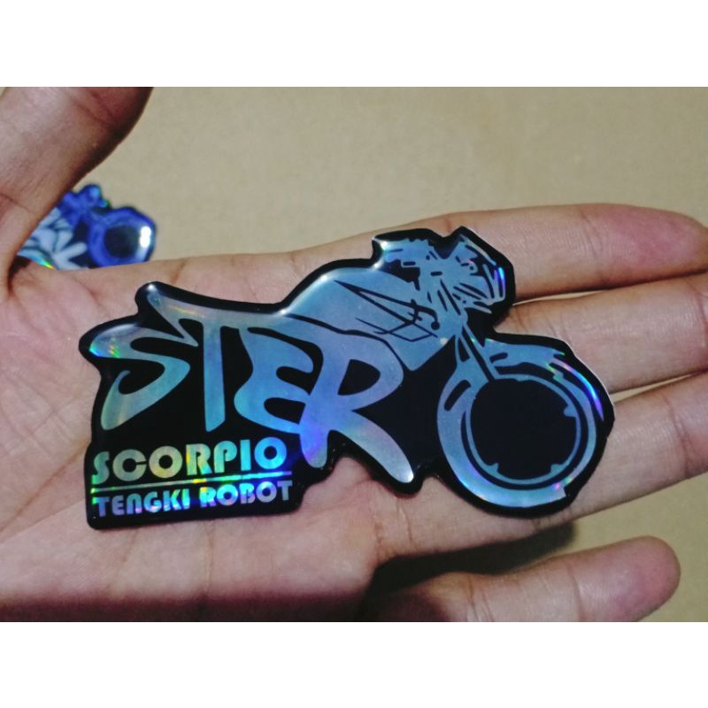 Jual Emblem 3D scorpio Steko stero stebo embos stiker timbul karet ...