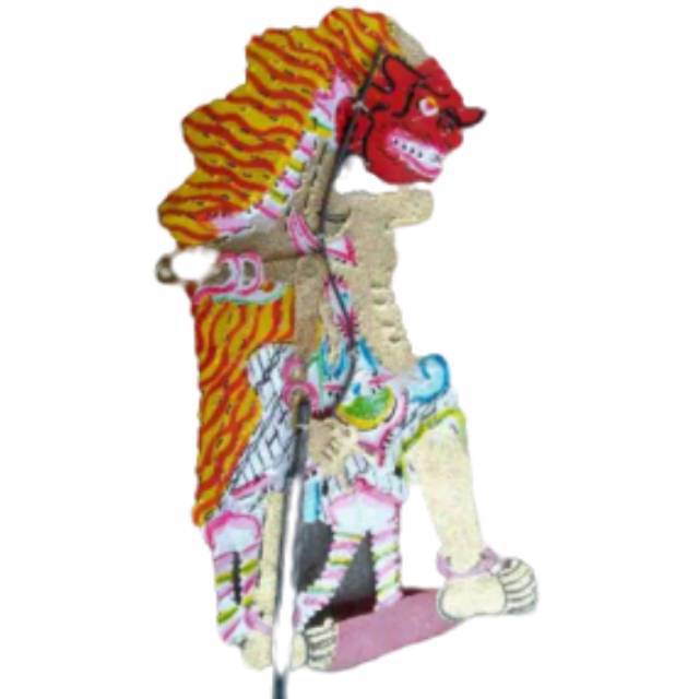 Jual (BISA COD) KERAJINAN WAYANG KULIT BUTO RAKSASA RAMBUT GENI BAHAN ...