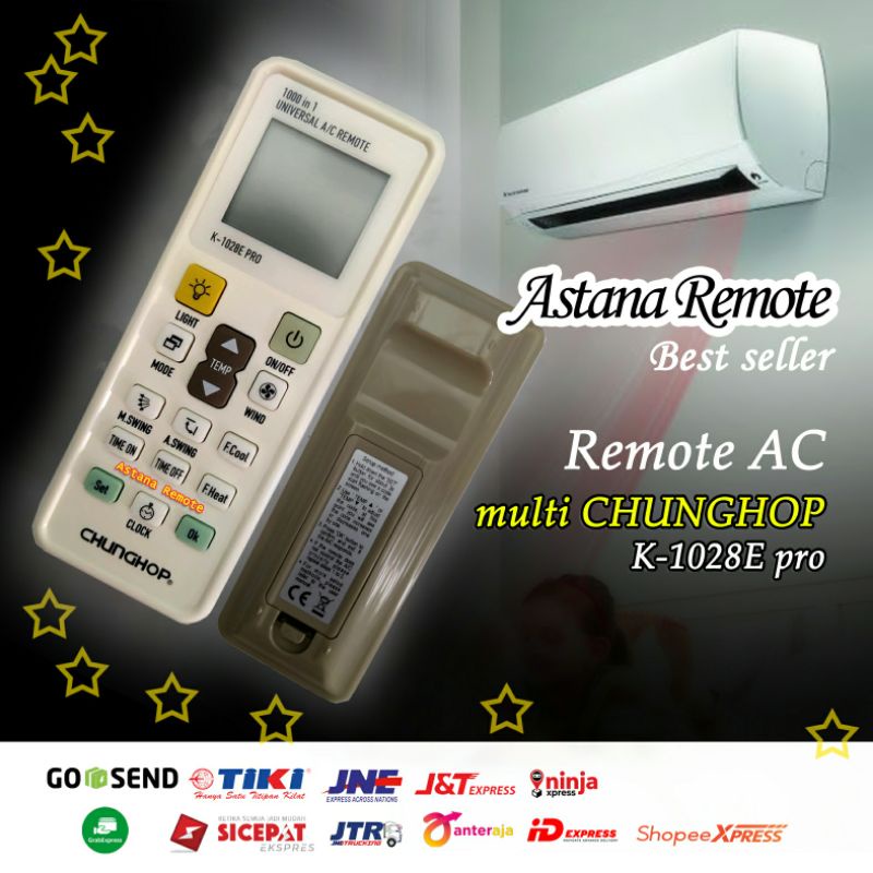 Jual Remote Ac Multi Universal Chunghop K 1028e Shopee Indonesia