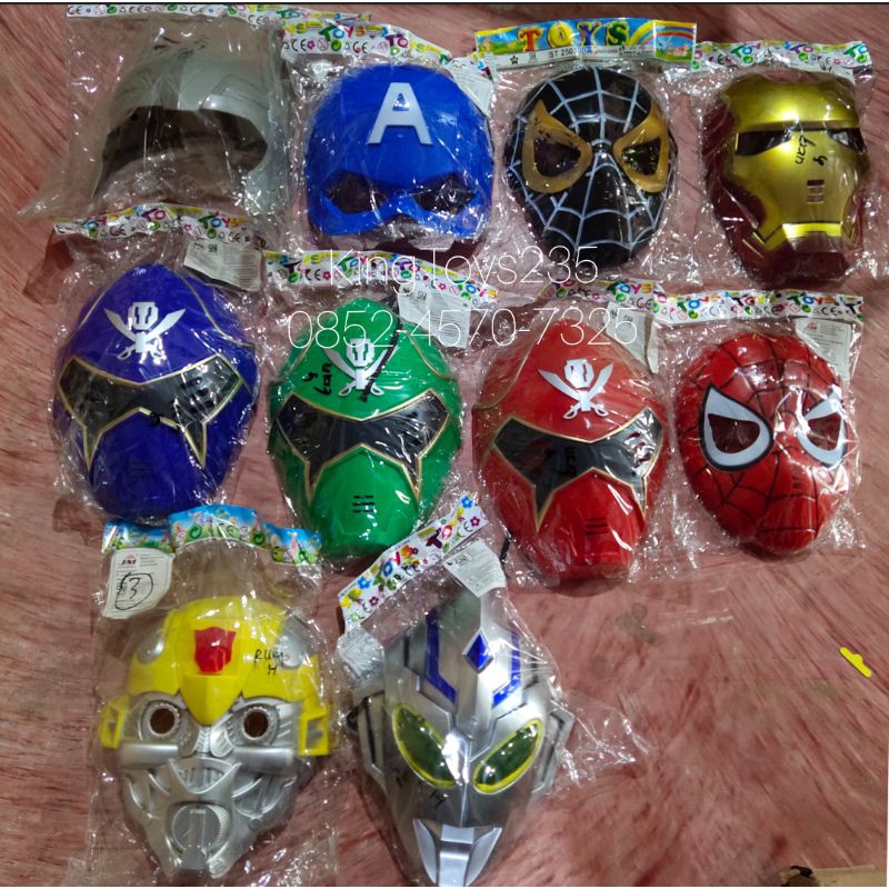 Jual Topeng Super Hero Anak Ironman Captain America Spiderman Venom ...