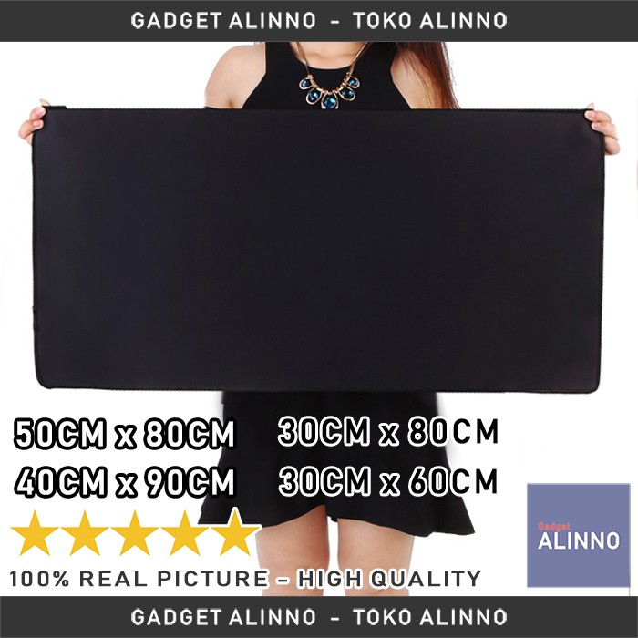 Jual MOUSEPAD PANJANG HITAM POLOS MOUSEPAD GAMING EXTENDED PANJANG ALAS ...