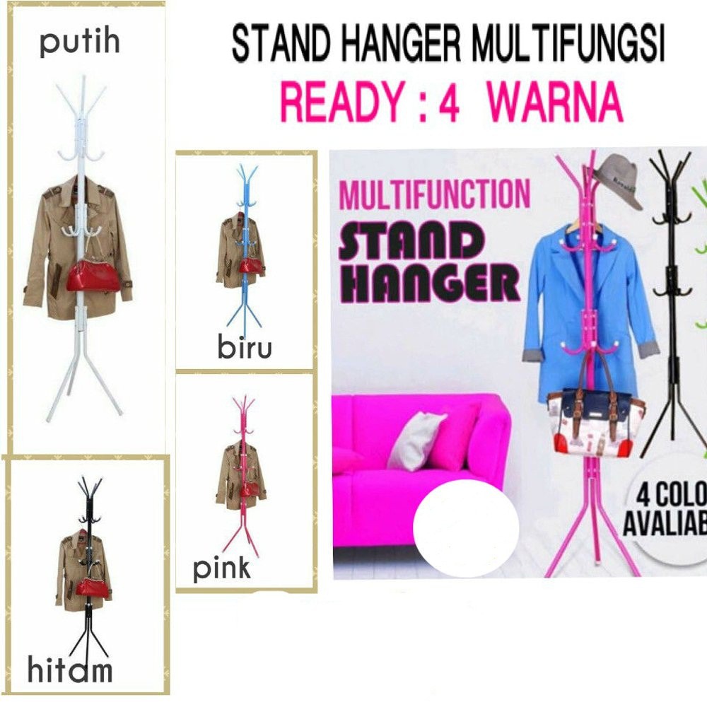 Jual Stand Hanger Gantungan Berdiri Hanger Gantungan Baju Tas ...