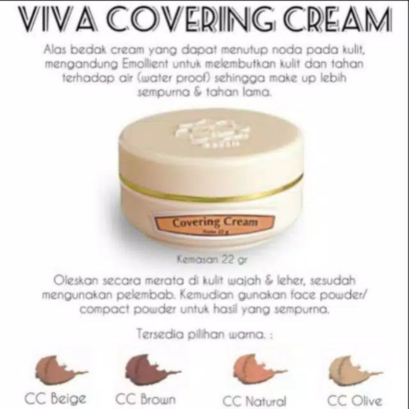 Jual Viva Covering Cream (22gr) | Shopee Indonesia