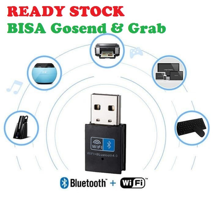 Jual USB Wifi Adapter + Bluetooth 4.0 Dongle (Chipset Realtek RTL8723B ...