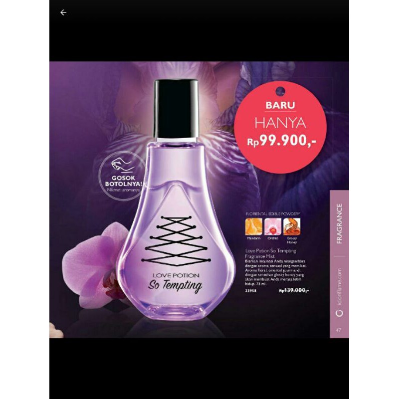 Jual Love potion so temping mist | Shopee Indonesia